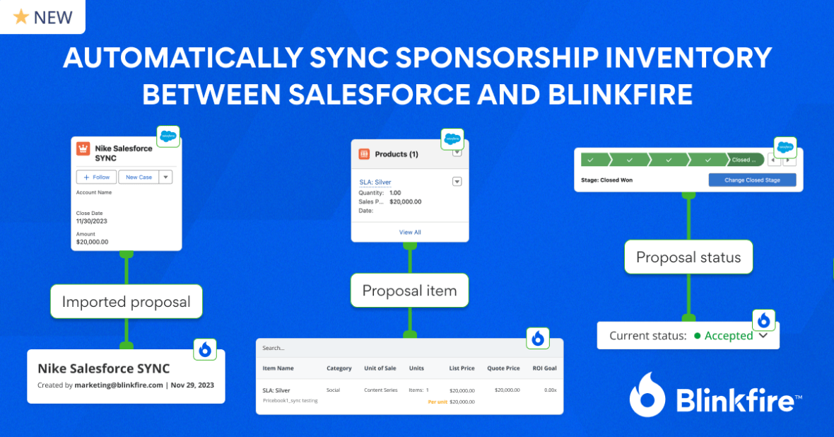 Streamline Your Sponsorship Inventory Lists with Blinkfire | Blinkfire Blog